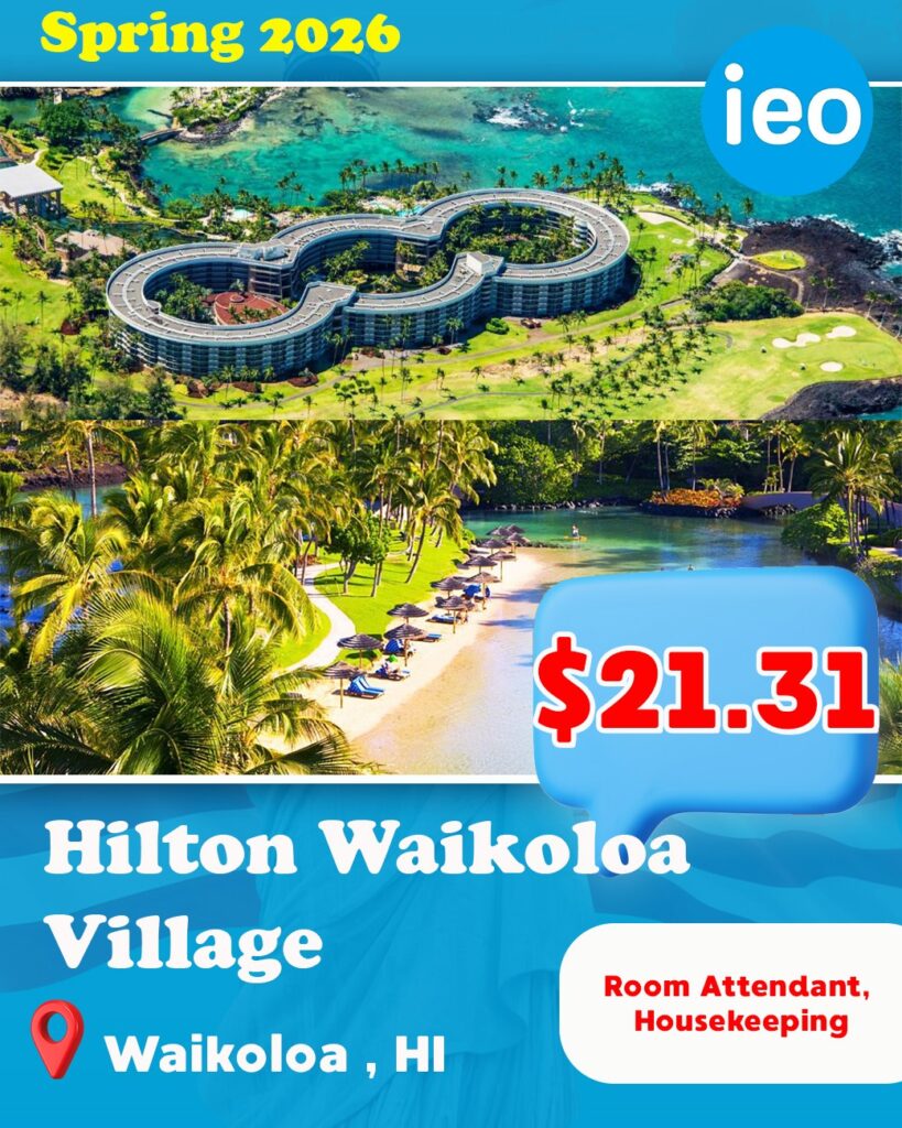 Hilton Waikoloa Village Ieo Work Travel Work And Travel Usa